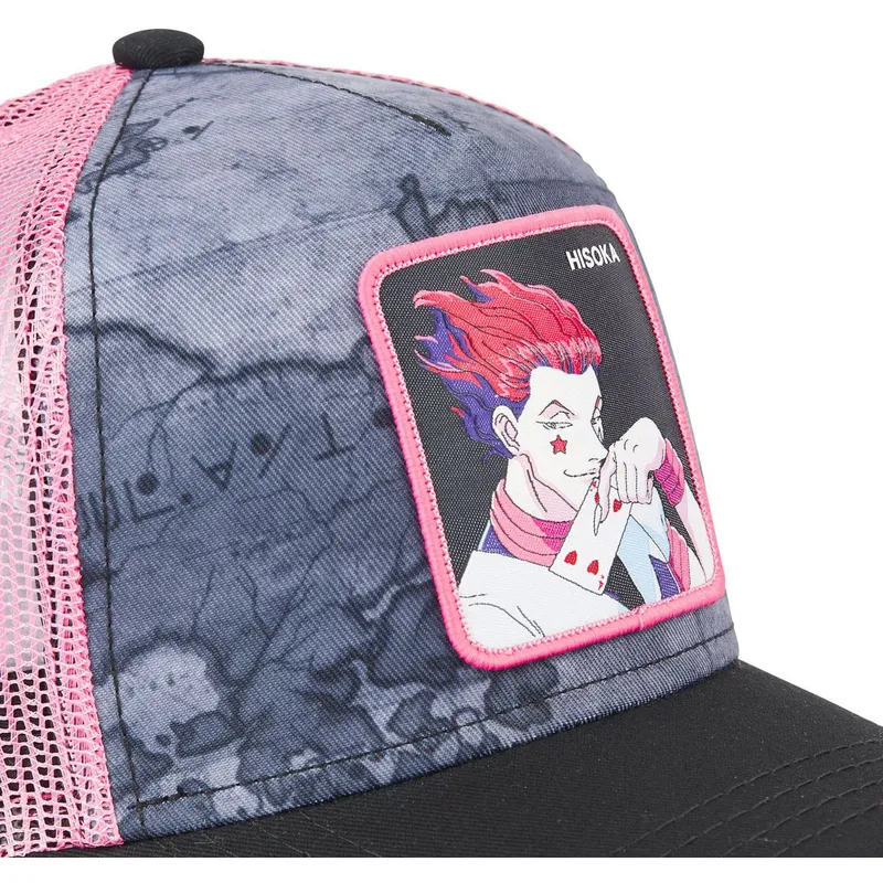 Gorra trucker negra y rosa Hisoka Morow HIS2 Hunter x Hunter de Capslab: Caphunters.bg